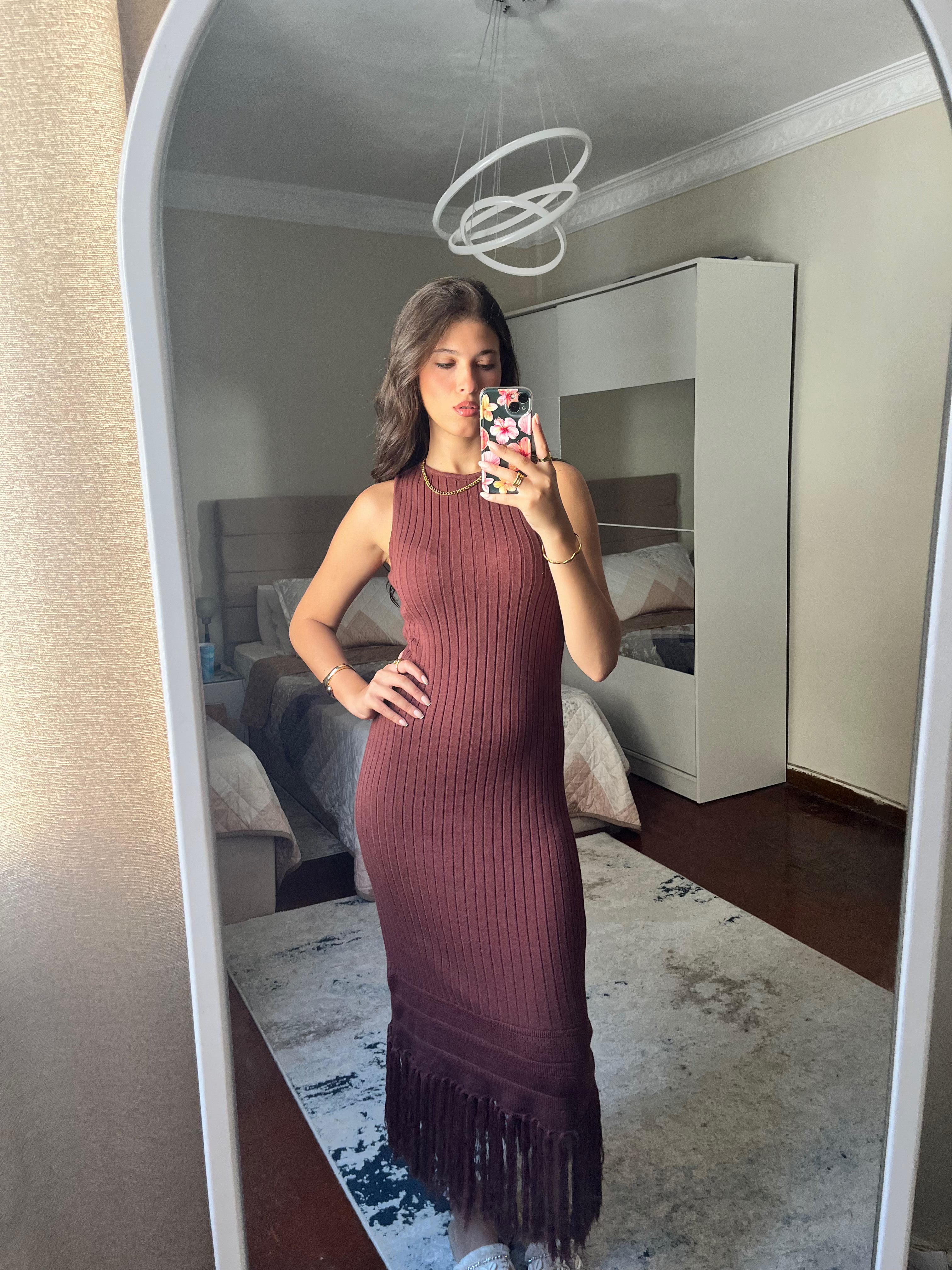Brown Fringe Dress – garments-byhn