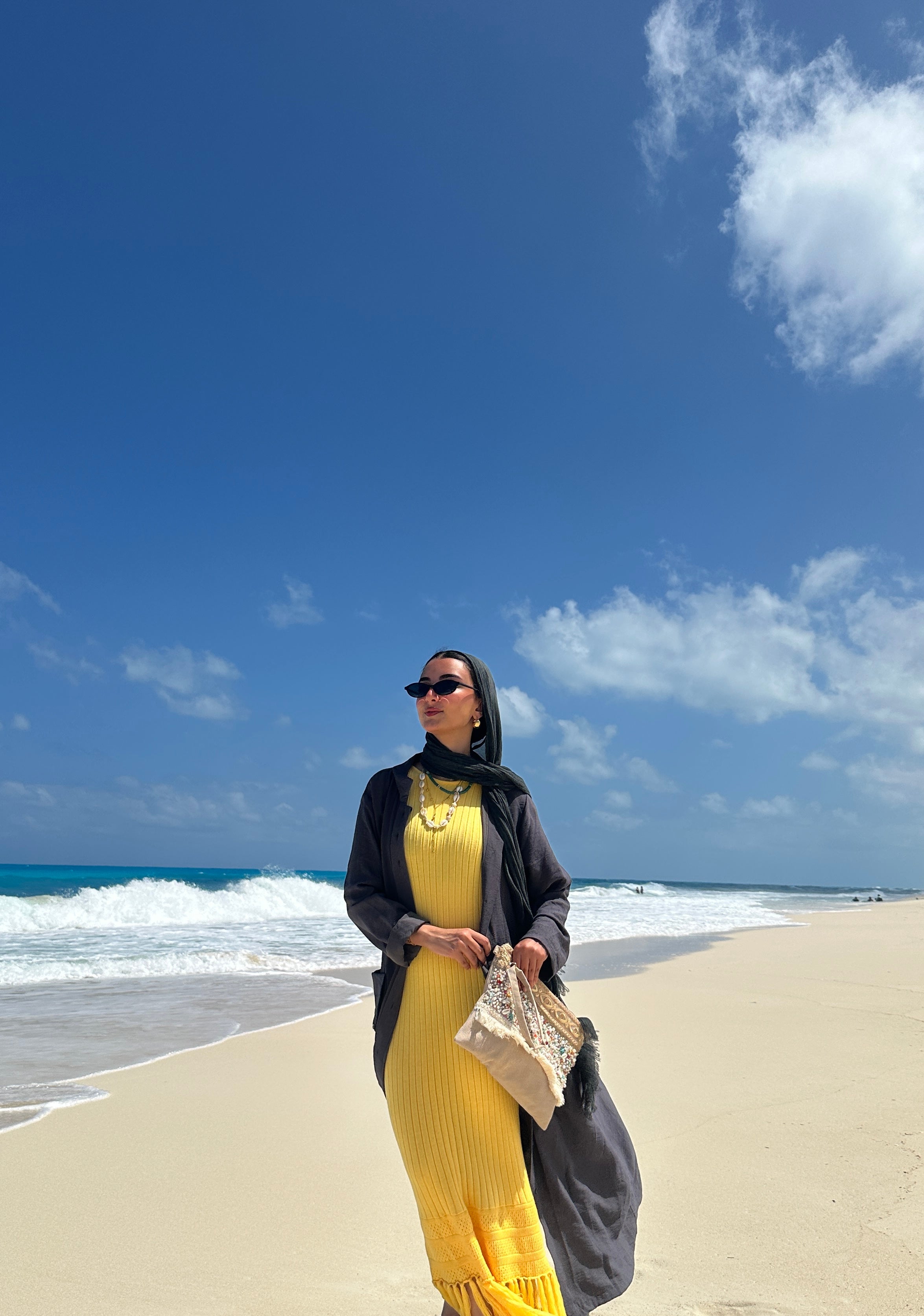 Yellow Fringe Dress – Evoque.garments